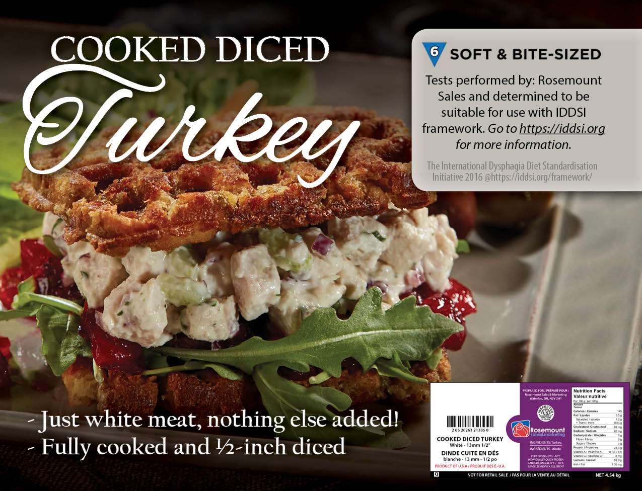 TURKEY – Cooked and Diced | Rosemount Foods
